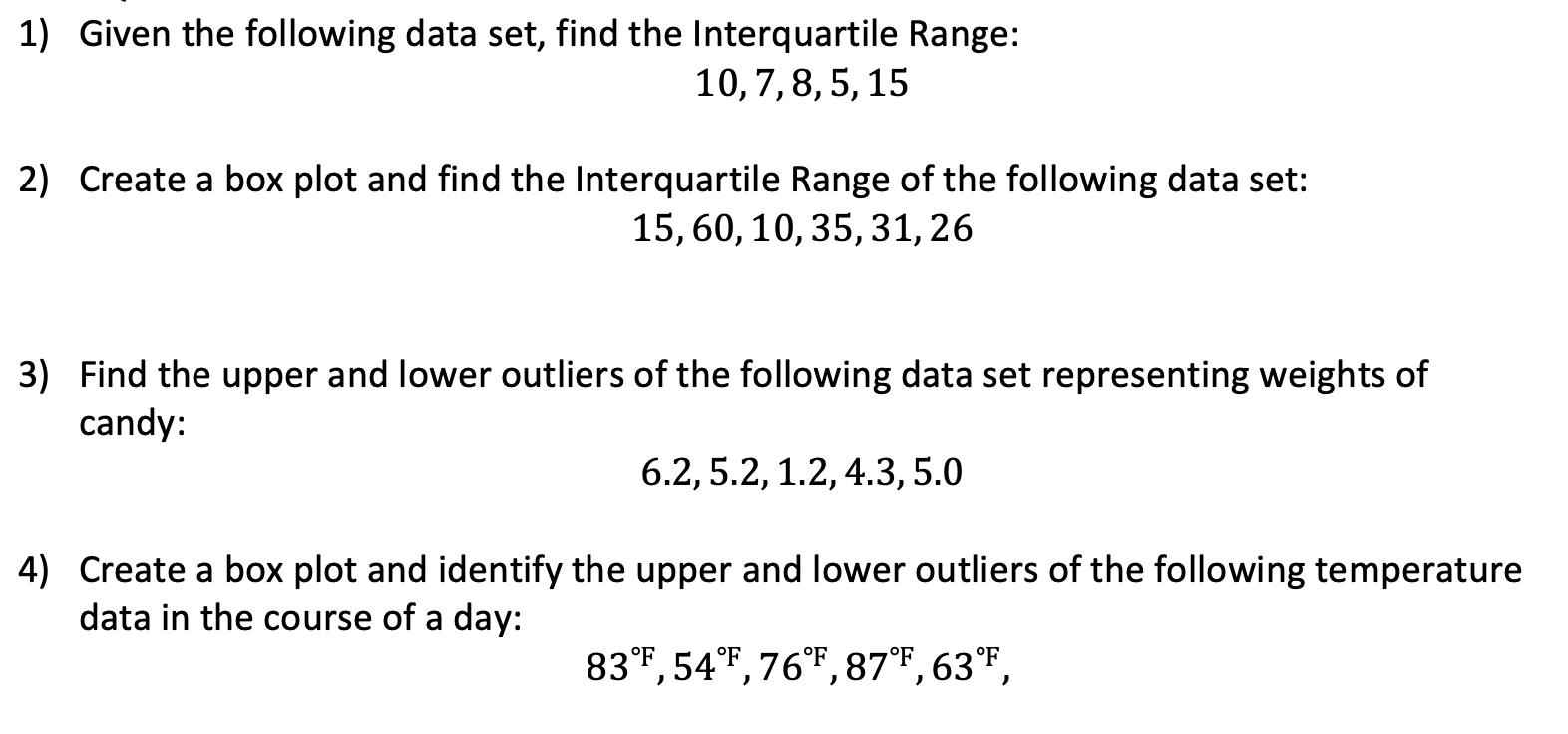 Box and Whisker Plots, IQR and Outliers: Statistics - Math Lessons