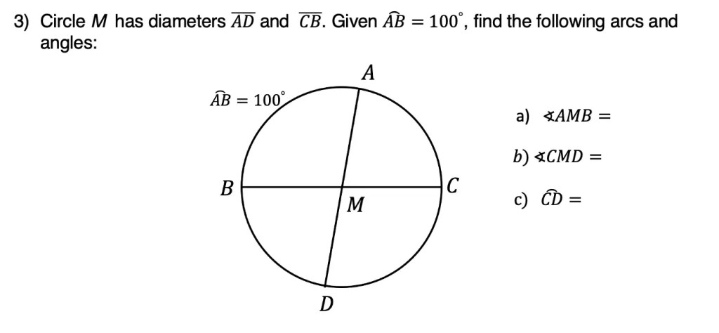 Central Angles Theorems: Geometry - Math Lessons