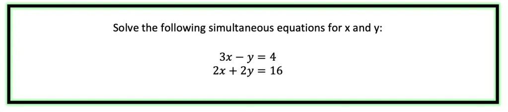 Simultaneous Equations: Algebra - Math Lessons