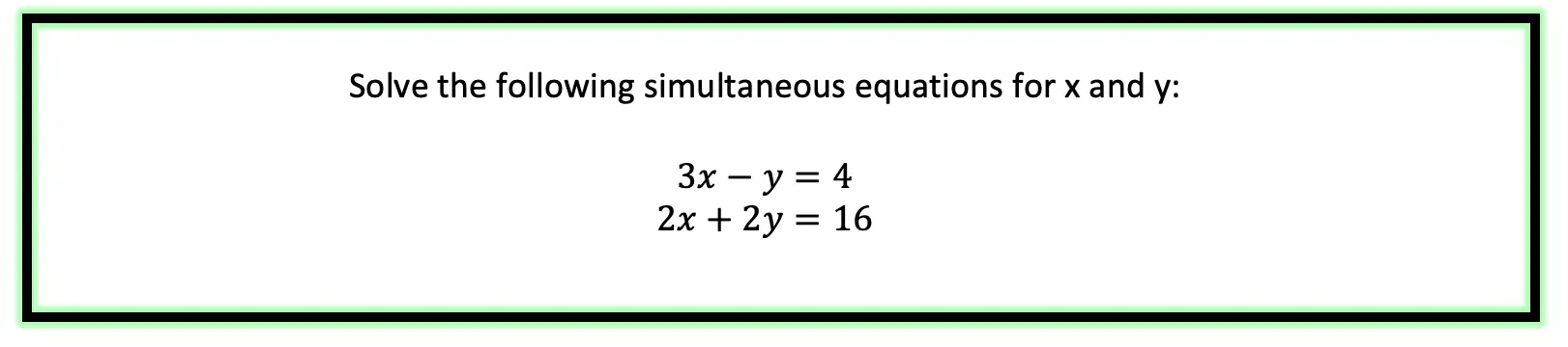 Simultaneous Equations: Algebra - Math Lessons