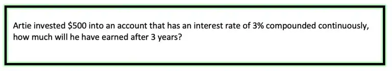 Continuously Compounding Interest Formula - Math Lessons