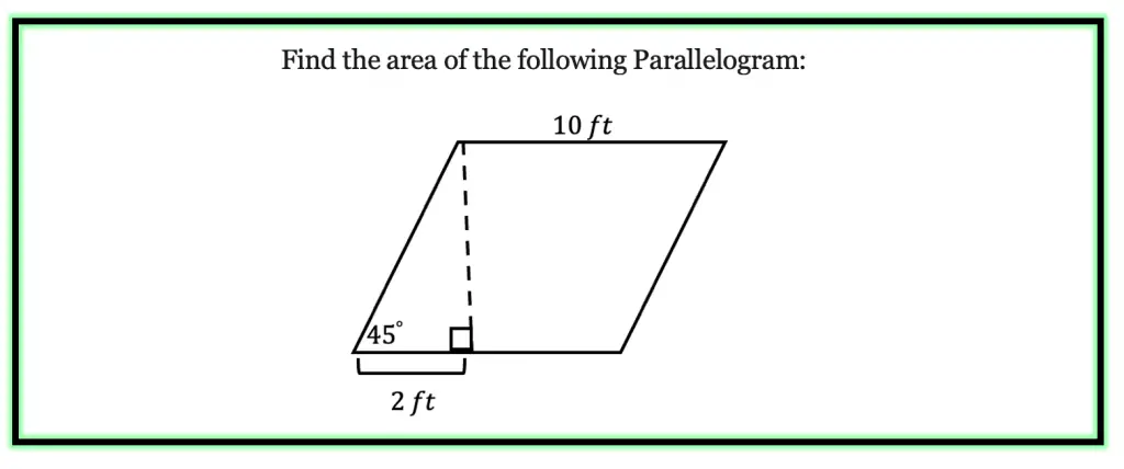 How to find the Area of a Parallelogram: Geometry - Math Lessons