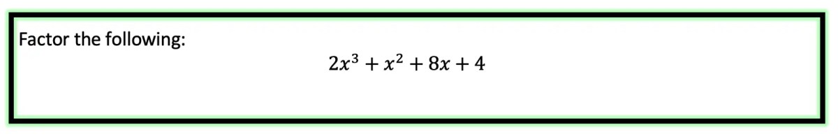 Factor By Grouping Examples: Algebra - Math Lessons