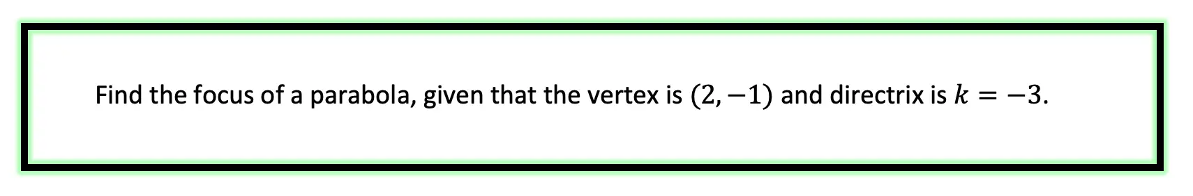Focus and Directrix of a Parabola: Algebra 2 - Math Lessons