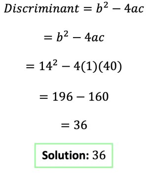 What is the Discriminant? - Math Lessons