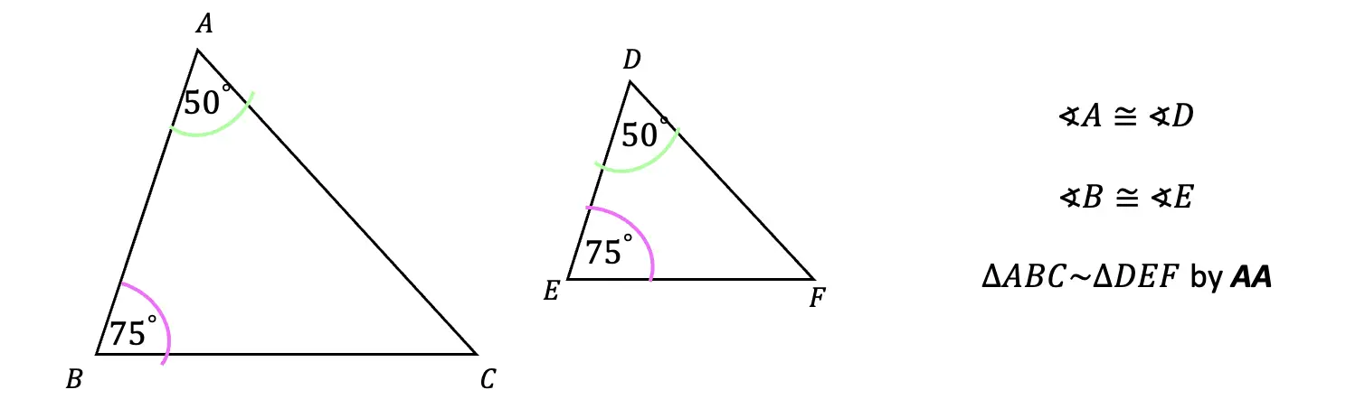 Similar Triangles: AA, SSS, & SAS - Math Lessons