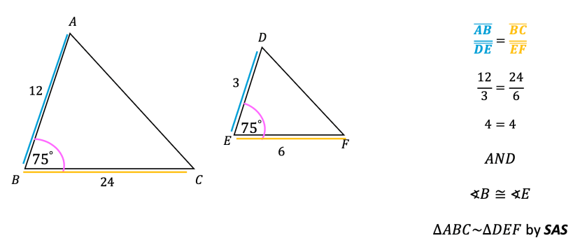 Similar Triangles: AA, SSS, & SAS - Math Lessons