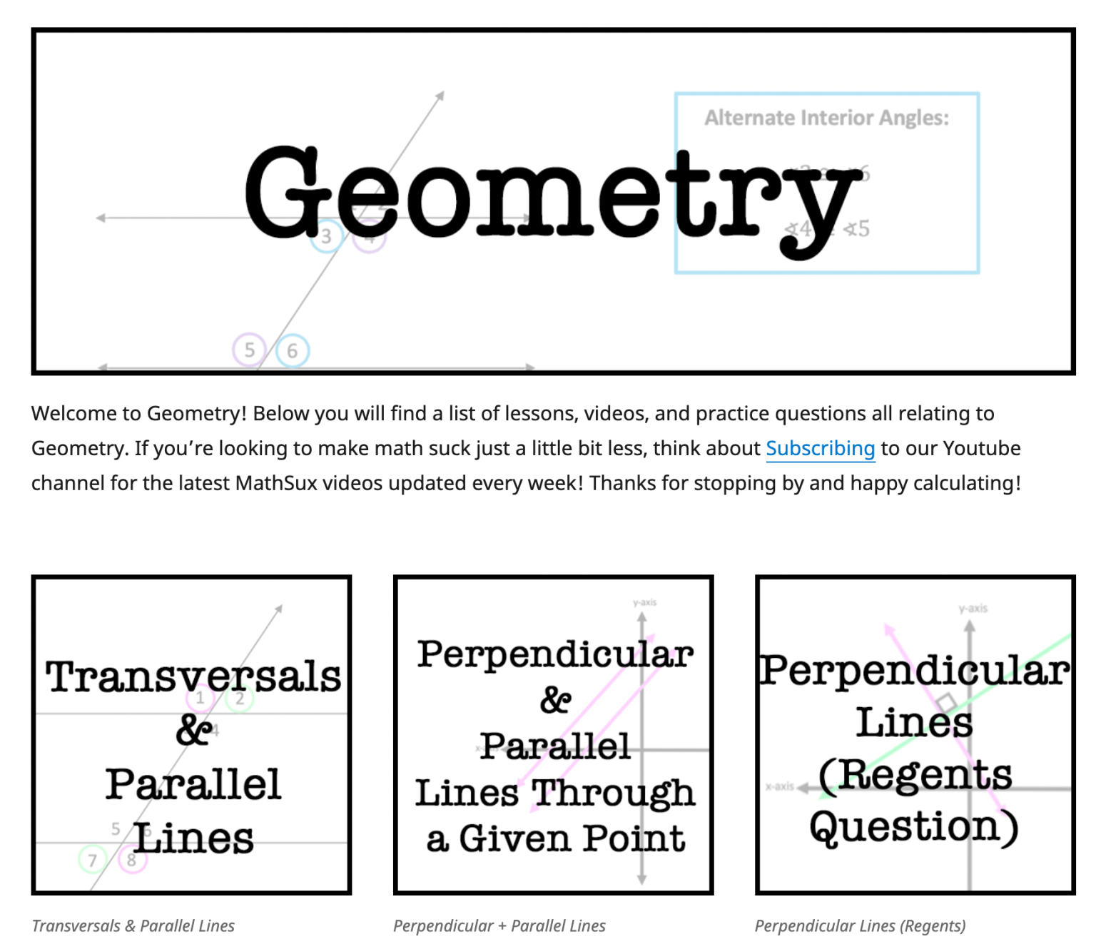 Geometry Cheat Sheet & Review - Math Lessons