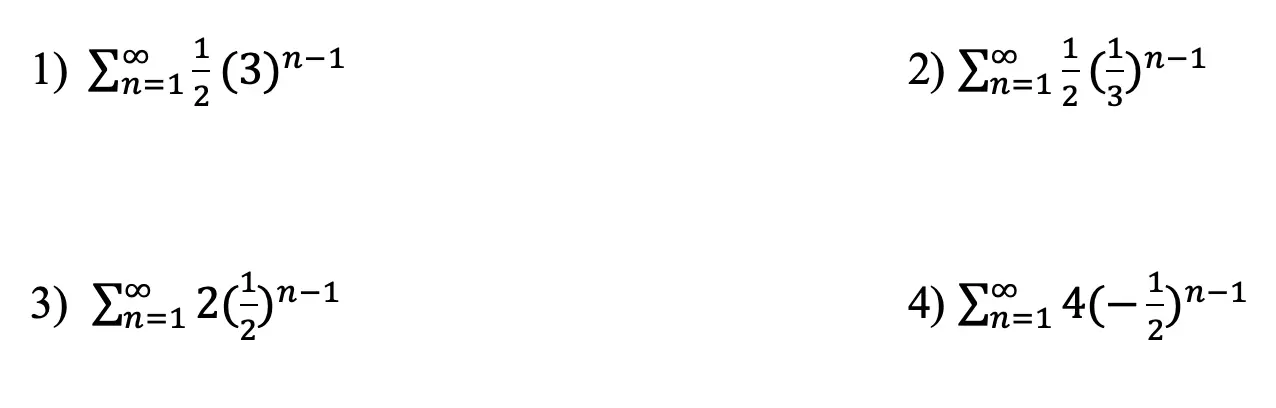 Infinite Geometric Series Formula - Math Lessons