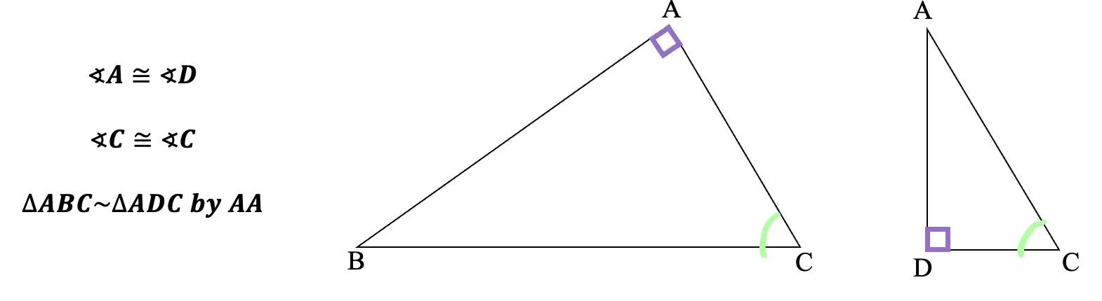 Legs of a Right Triangle (when an altitude is drawn) - Math Lessons