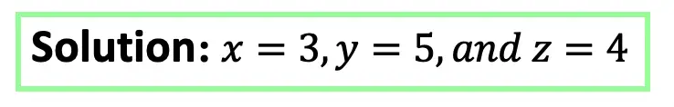 3 Equations 3 Unknown - Math Lessons