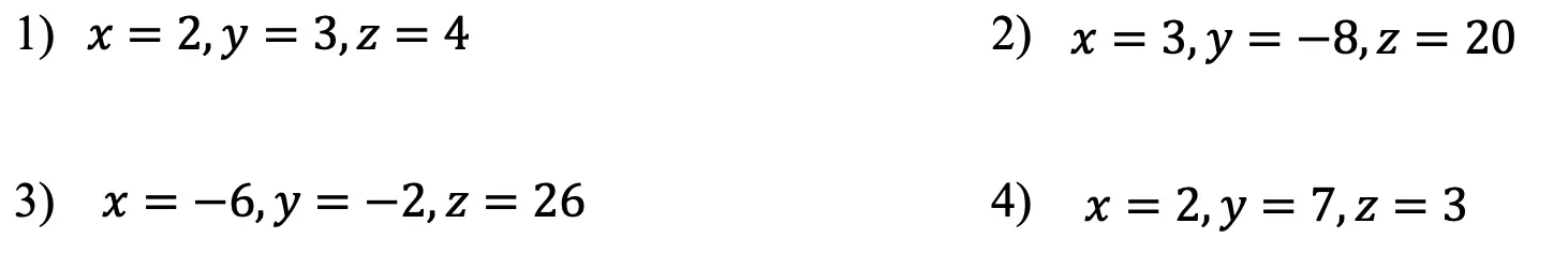 3 Equations 3 Unknown - Math Lessons