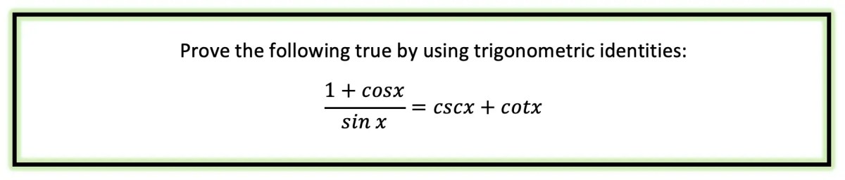 Trig Identities - Math Lessons