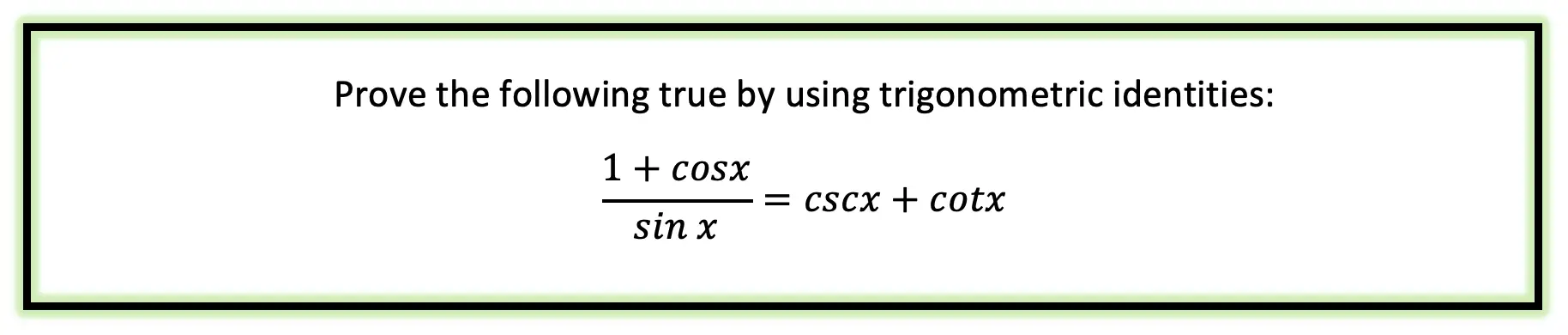 Trig Identities - Math Lessons
