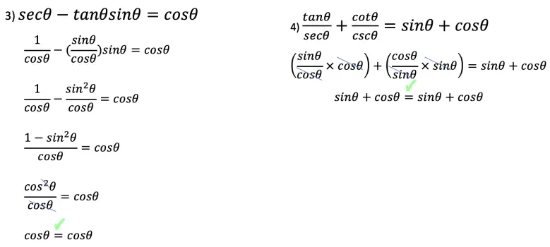 Trig Identities - Math Lessons