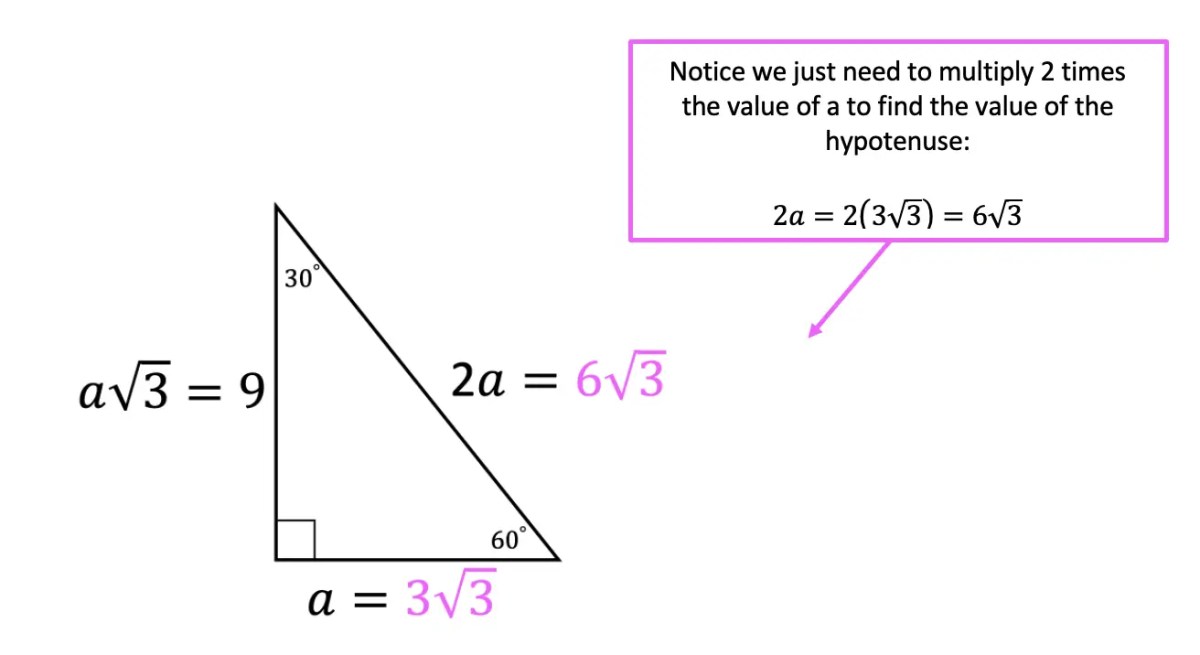 30 60 90 Triangle - Math Lessons