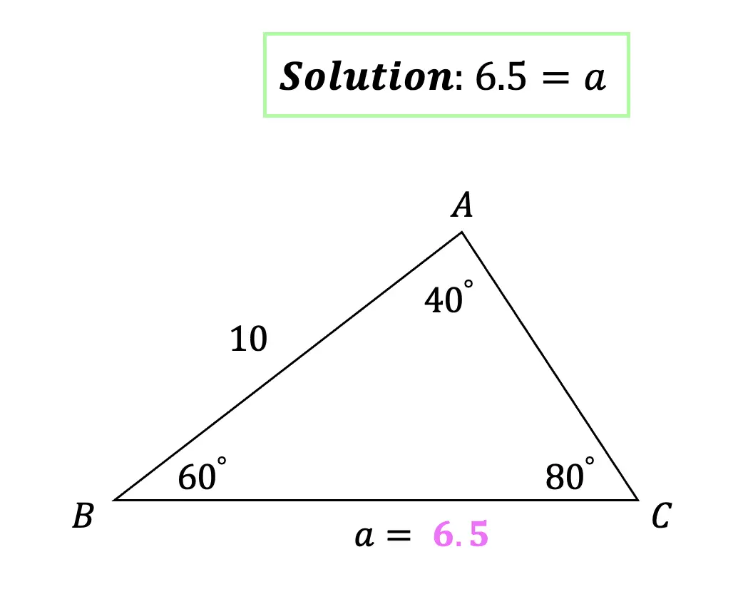 Law of Sines - Math Lessons
