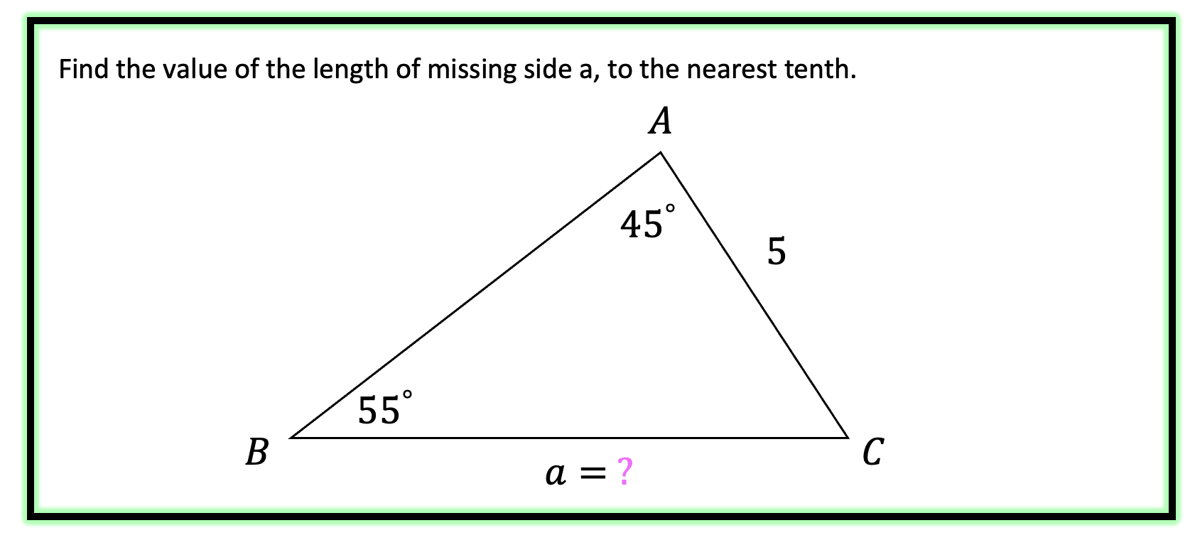 Law of Sines - Math Lessons
