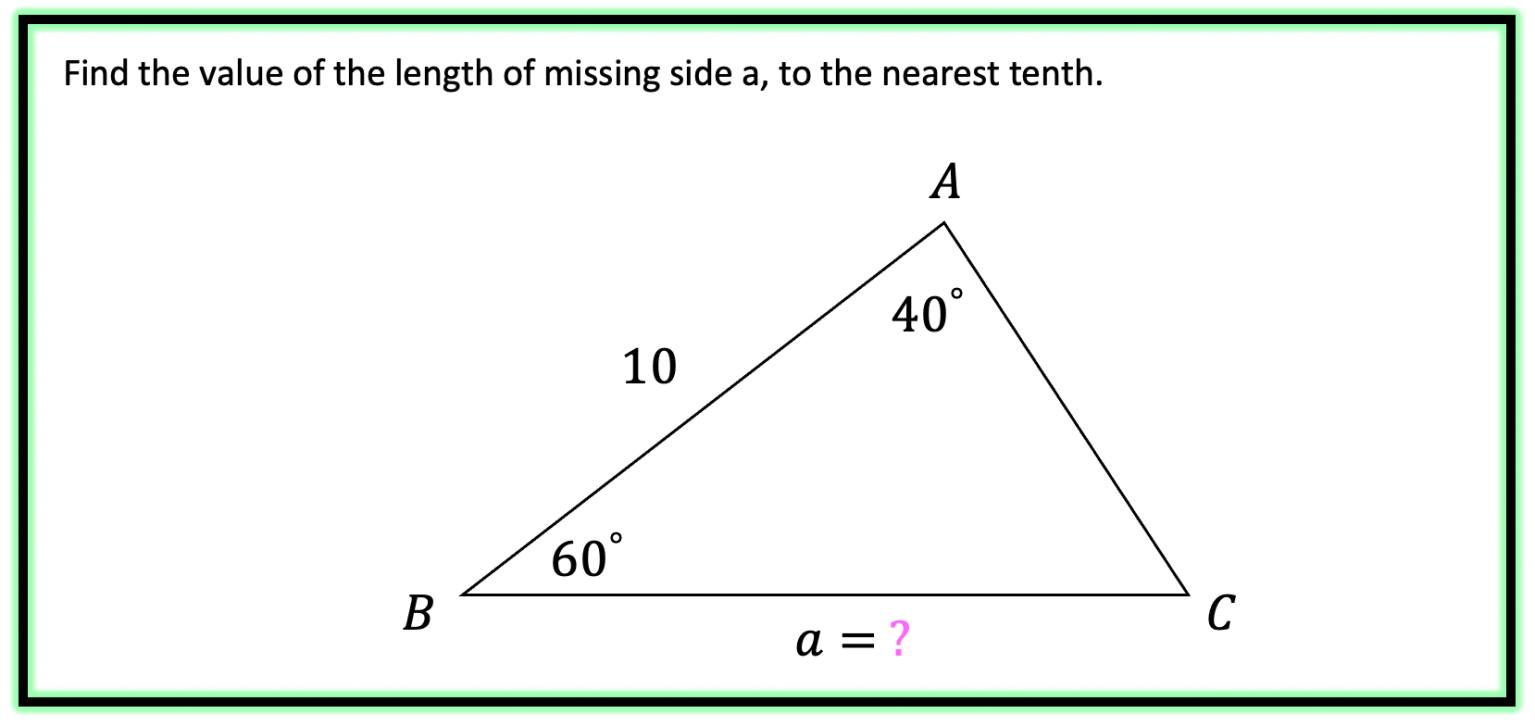 Law of Sines - Math Lessons