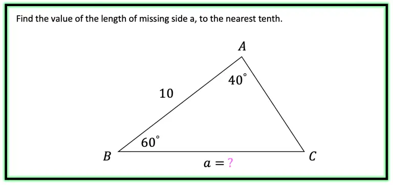 Law of Sines - Math Lessons