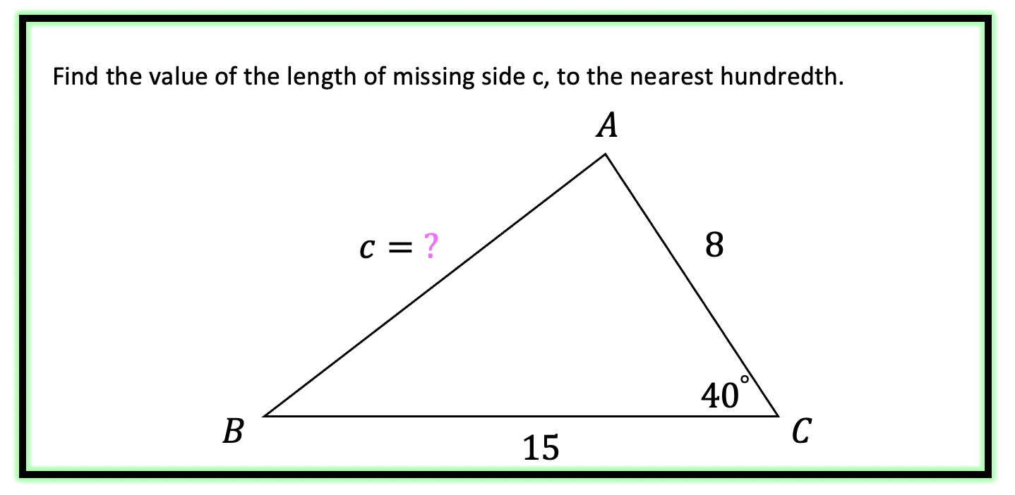 Law of Cosines - Math Lessons
