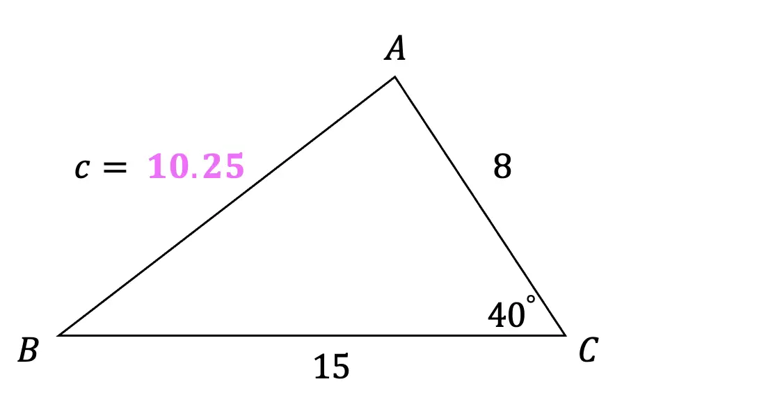 Law of Cosines - Math Lessons